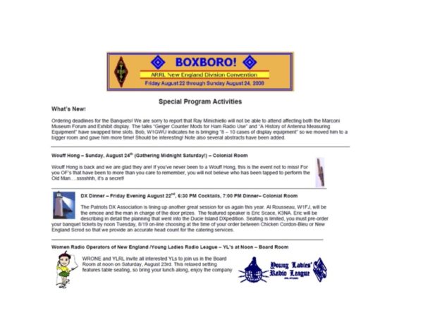 Program Covers from Past Conventions – Northeast HamXposition™ HamX™