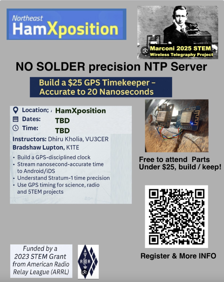 GPS NTP Workshop at HamXposition 2025 – Northeast HamXposition™ HamX™
